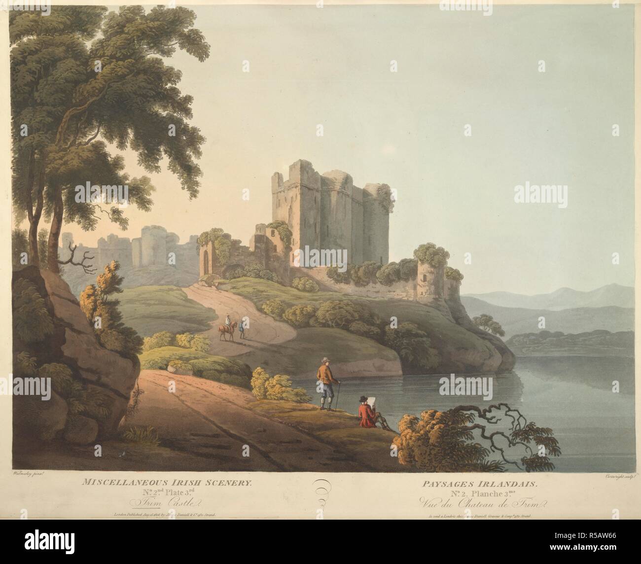 A view of Trim Castle, County Meath. View of Trim Castle. 1806. Source ...