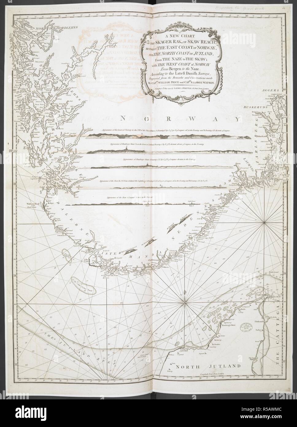 1794 laurie and whittle map of norway hi-res stock photography and ...