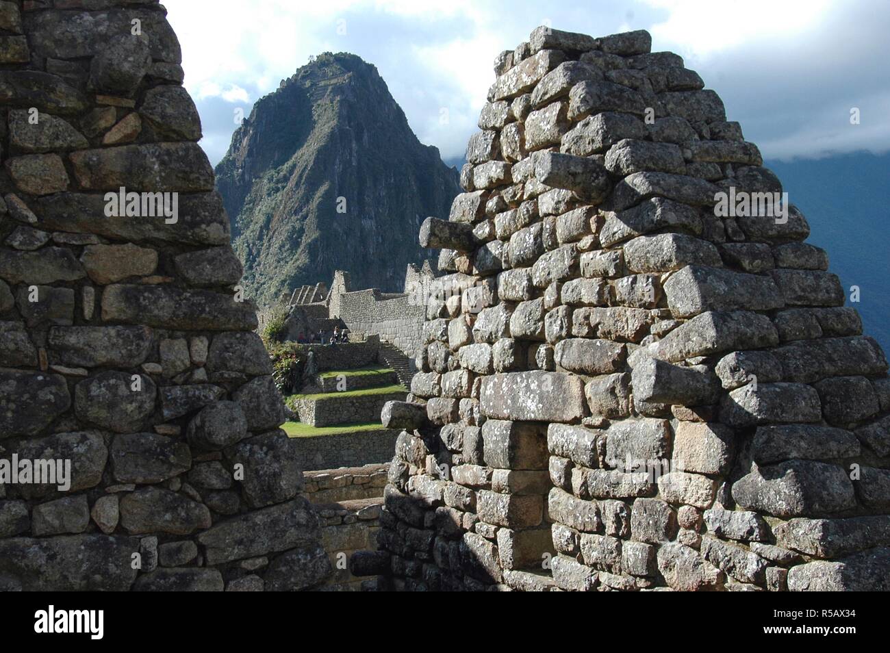 The Lost Incan City of Machu Picchu near Cusco, Peru. Machu Picchu is a ...