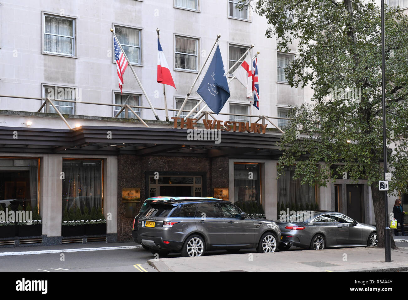 The Westbury Mayfair hotel on Conduit Street in London, a Marriott ...