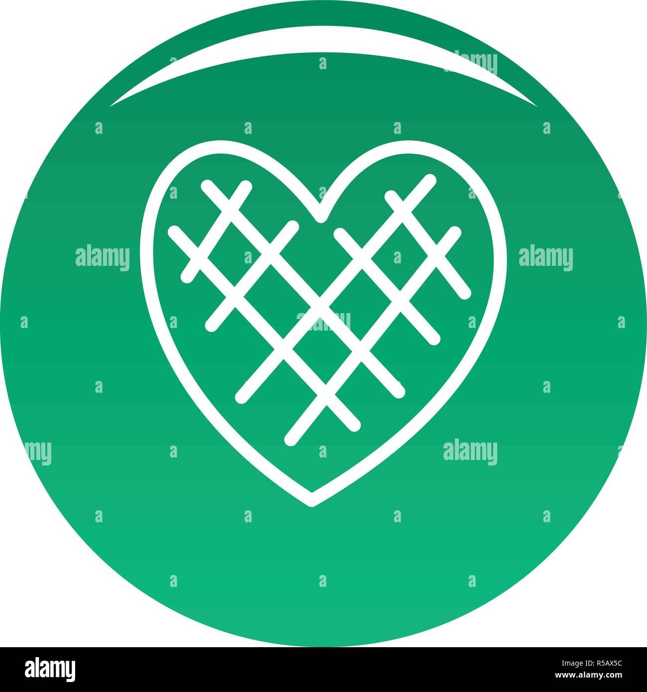 Impressionable heart icon. Simple illustration of impressionable heart ...