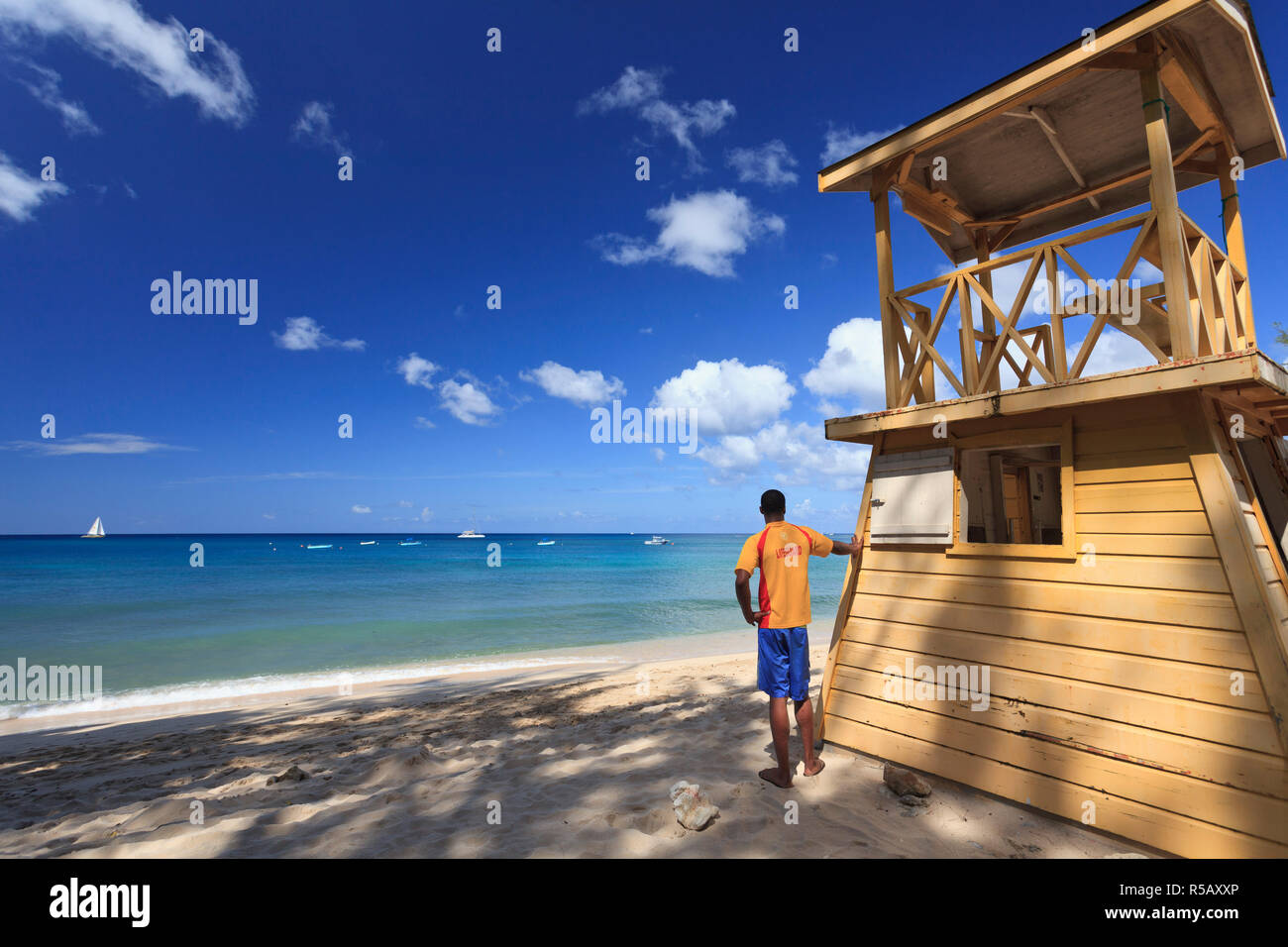 Caribbean, Barbados, Holetown Beach Stock Photo - Alamy