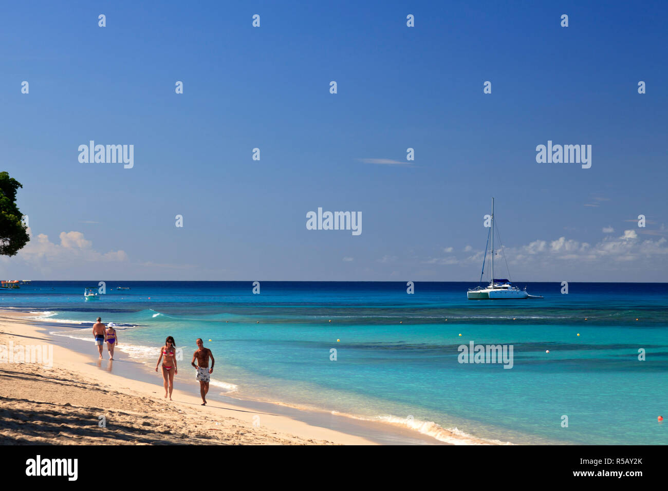 Caribbean, Barbados, Sandy Lane Bay Stock Photo - Alamy