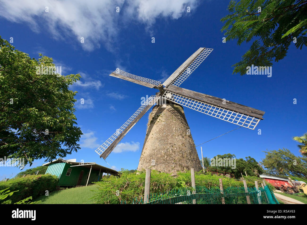 Caribbean, Barbados, Morgan Lewis Sugar Mill (Last working Mill in the ...