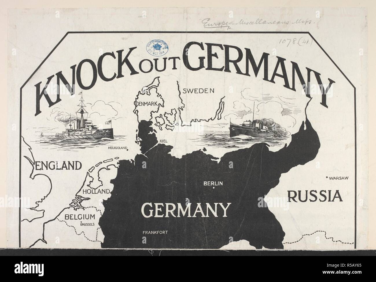 Map europe 1914 hi-res stock photography and images - Alamy