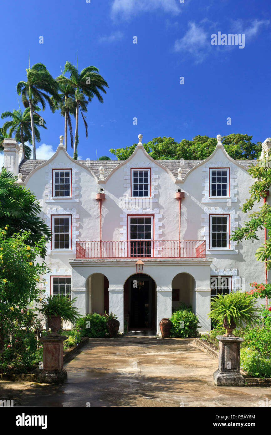 Caribbean, Barbados, Historic St. Nicholas Abbey Stock Photo - Alamy