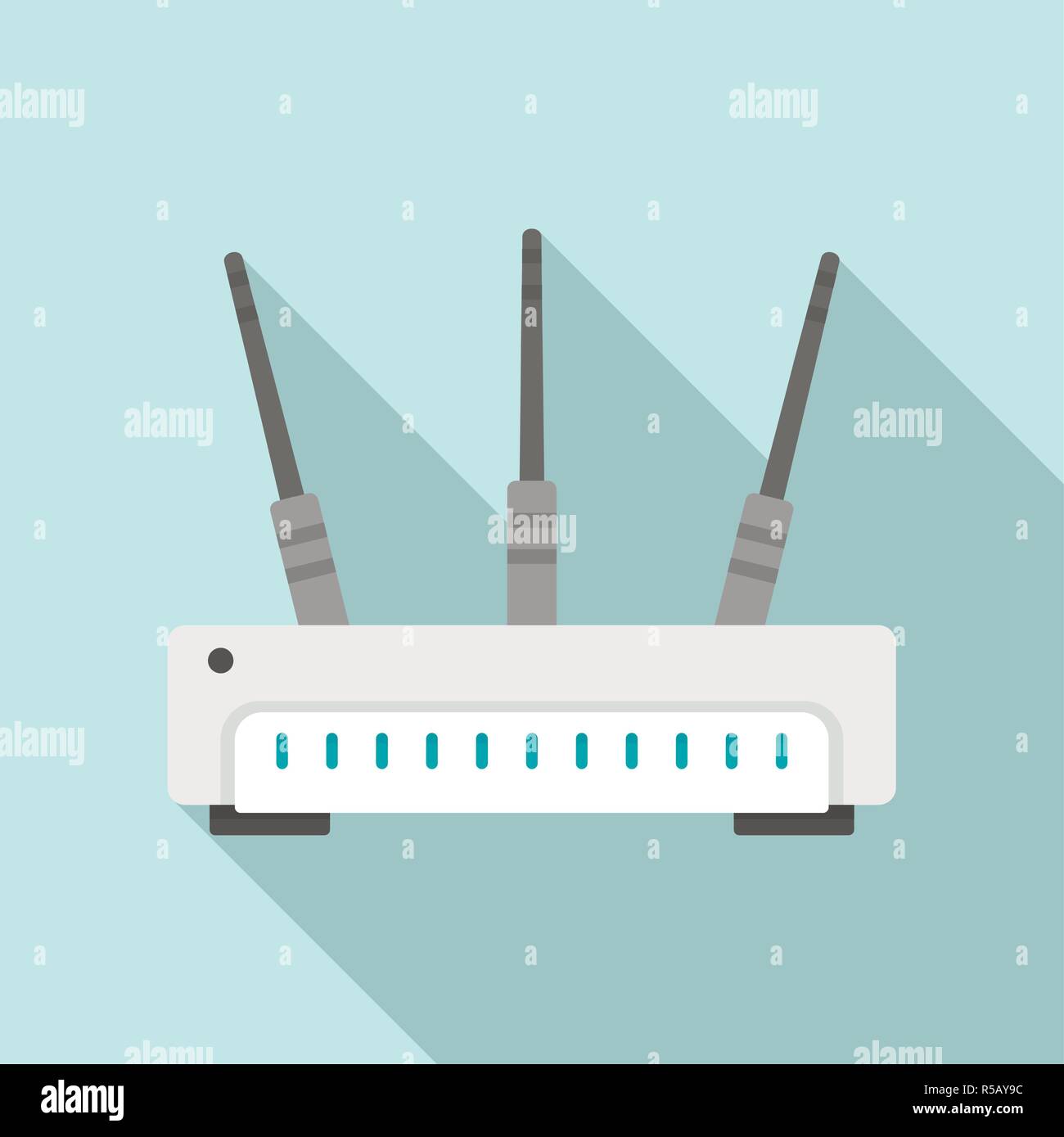 Wifi router icon. Flat illustration of wifi router vector icon for web ...