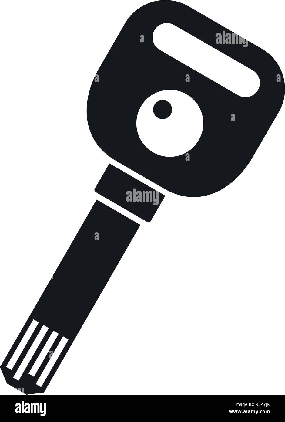 Usb digital lock key icon. Simple illustration of usb digital lock key ...