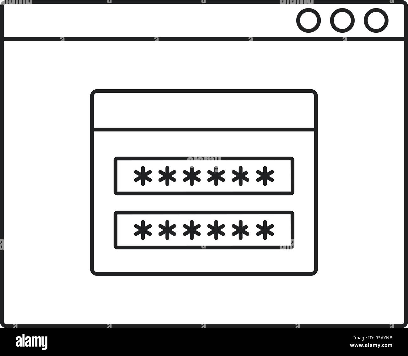 Login account icon. Outline illustration of login account vector icon ...