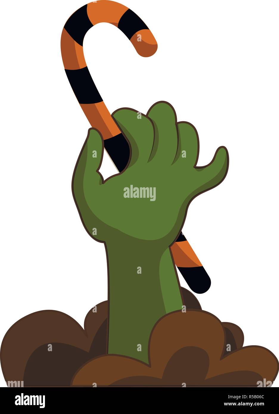 Zombie hand icon. Cartoon of zombie hand vector icon for web design ...