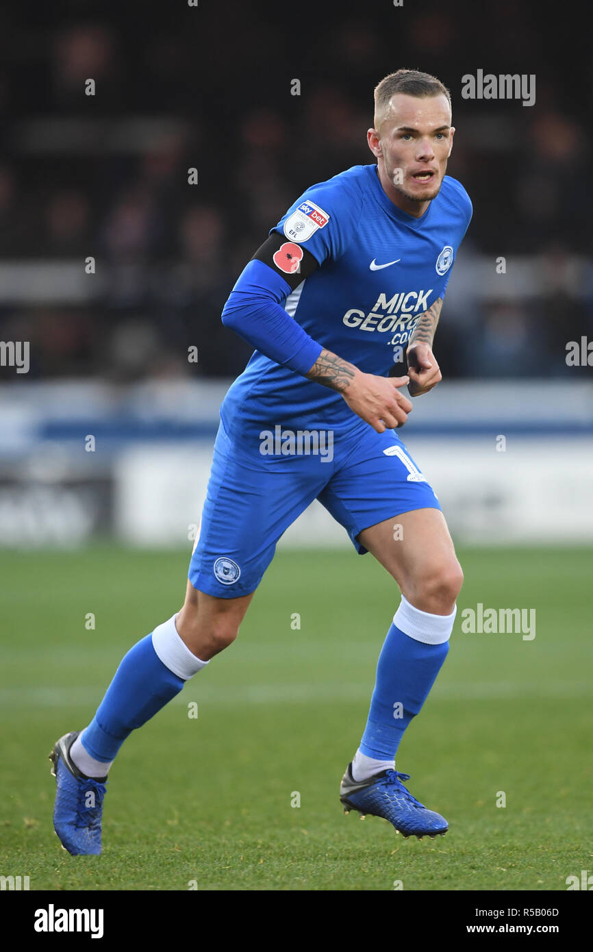 Joe Ward, Peterborough United Stock Photo - Alamy