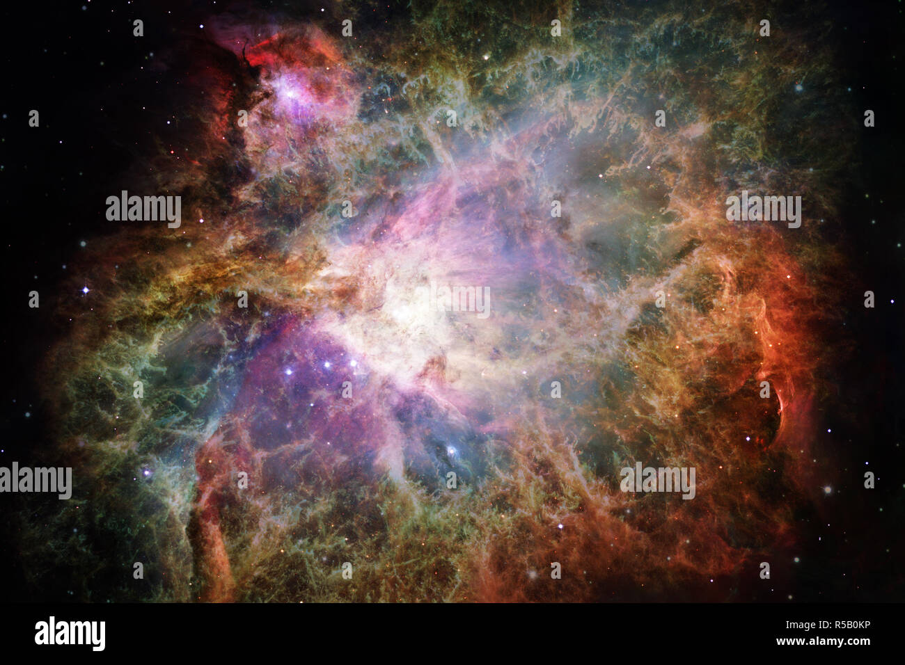 Galaxies, stars and nebulas in awesome space image. Colorful science ...