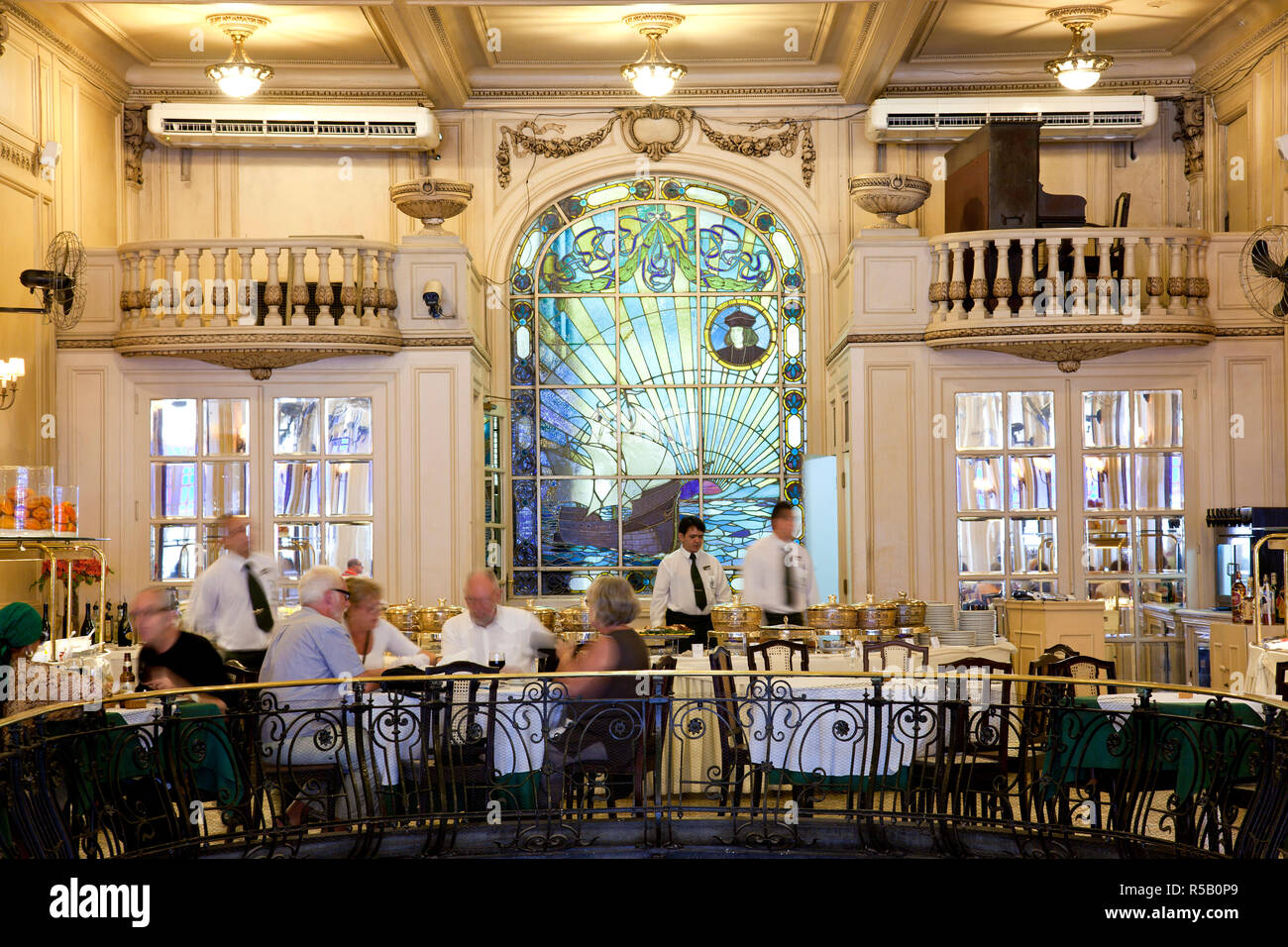 Brazil, Rio de Janeiro, Confeitaria Colombo Cafe & restaurant Stock ...