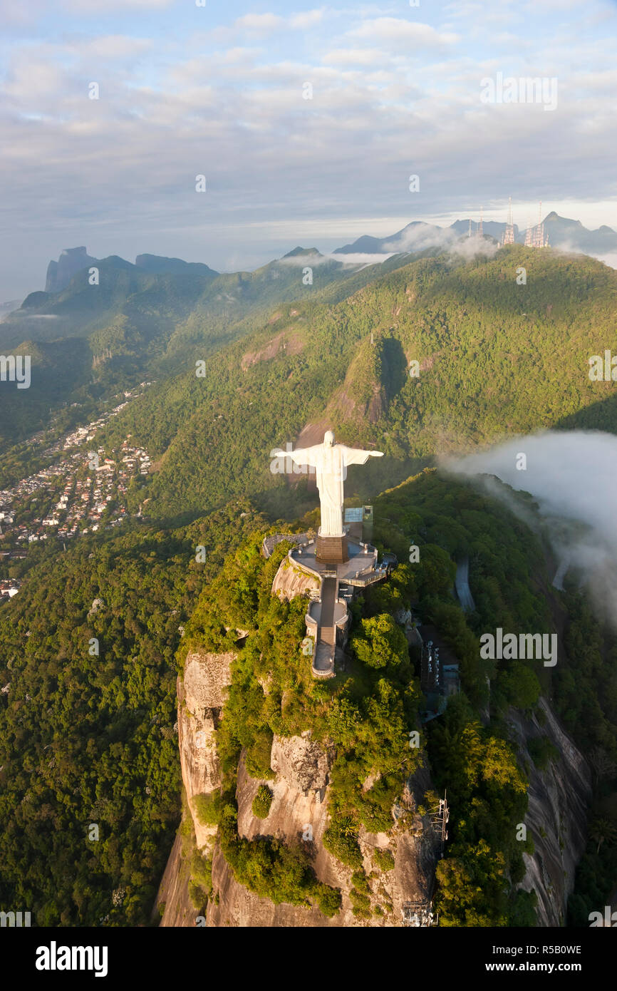 Statue of Jesus, known as Cristo Redentor (Christ the Redeemer), on ...