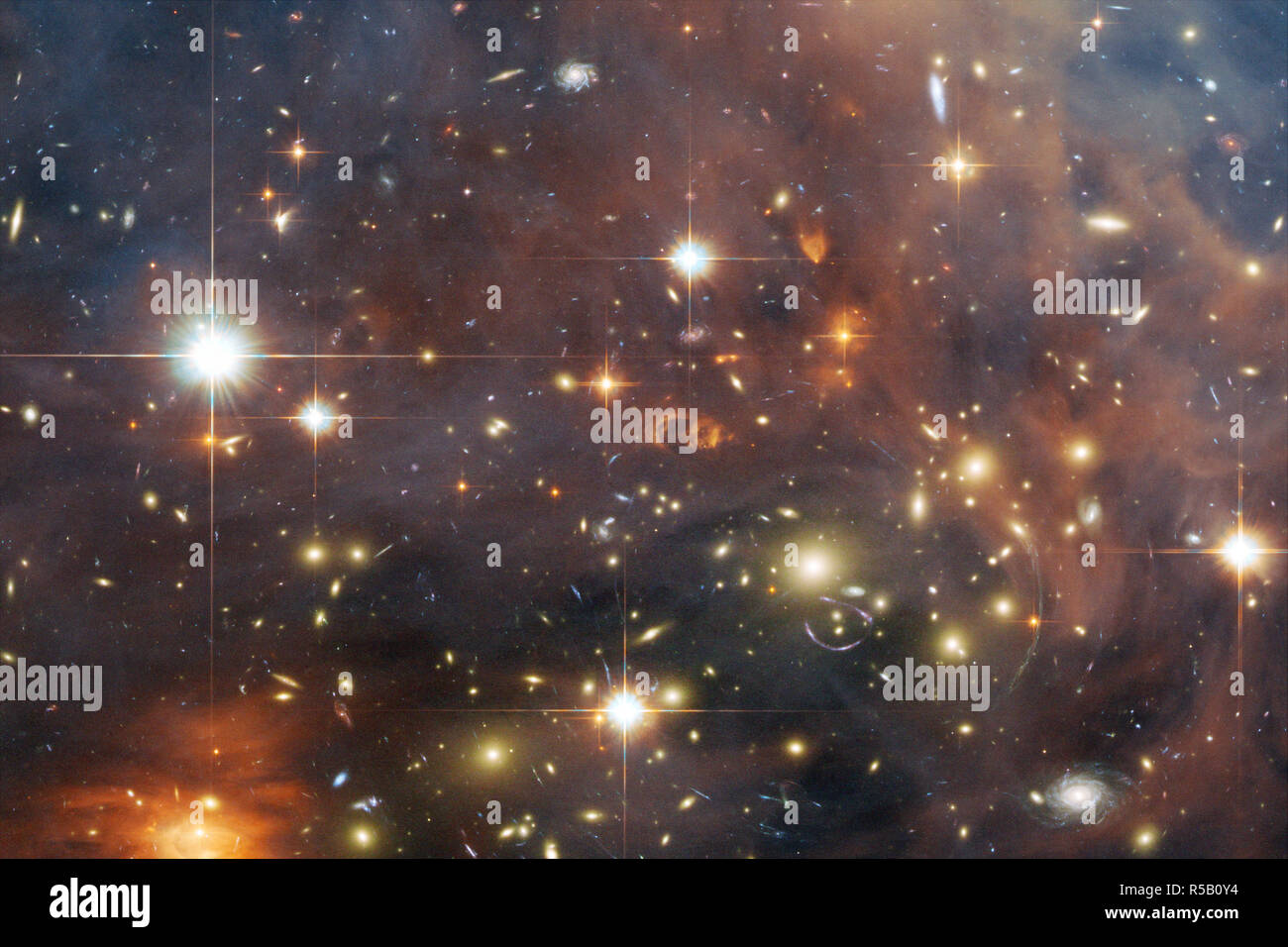 Universe filled stars, nebula and galaxy. Cosmic art, science fiction ...