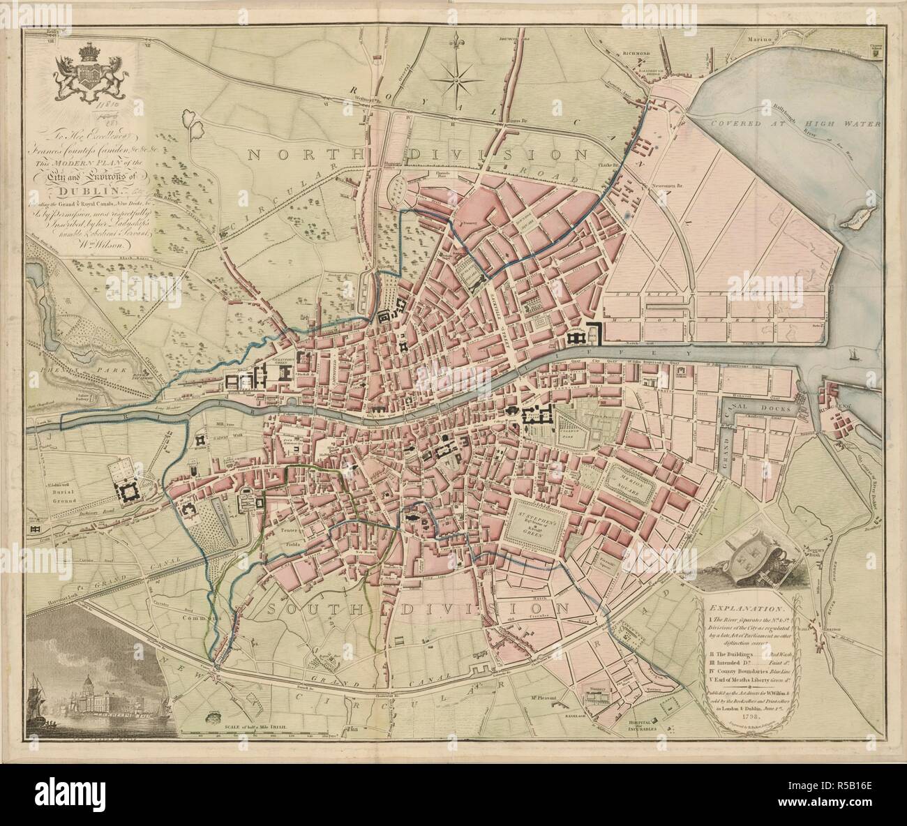 Dublin. Modern Plan of the City and Environs of Dublin ... London ...