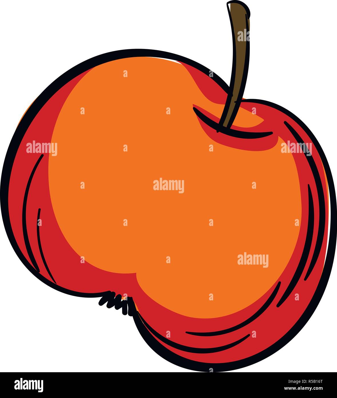 Red apple icon. Cartoon of red apple vector icon for web design ...