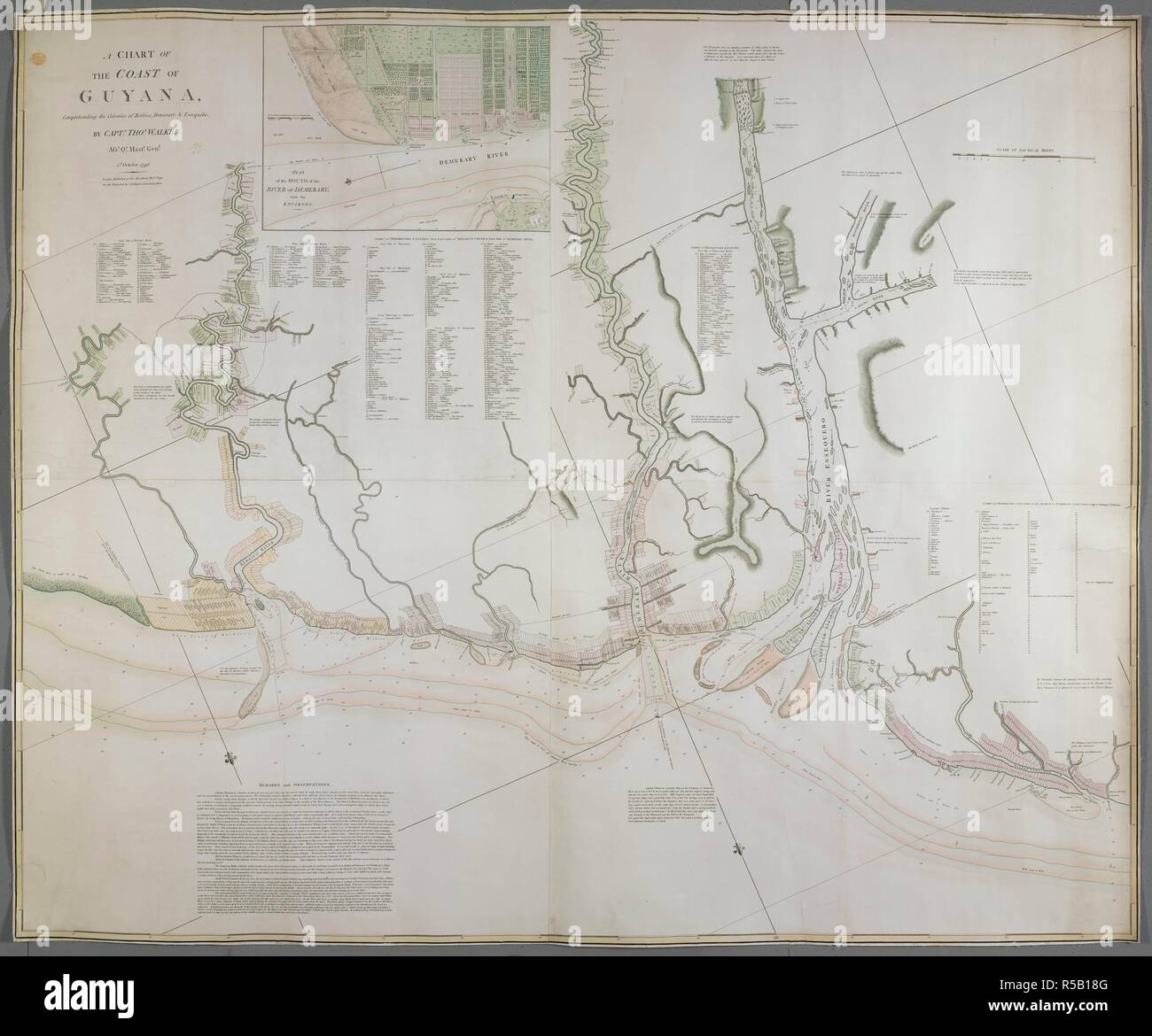 A chart of the coast of Guyana. A CHART OF THE COAST OF GUYANA ...