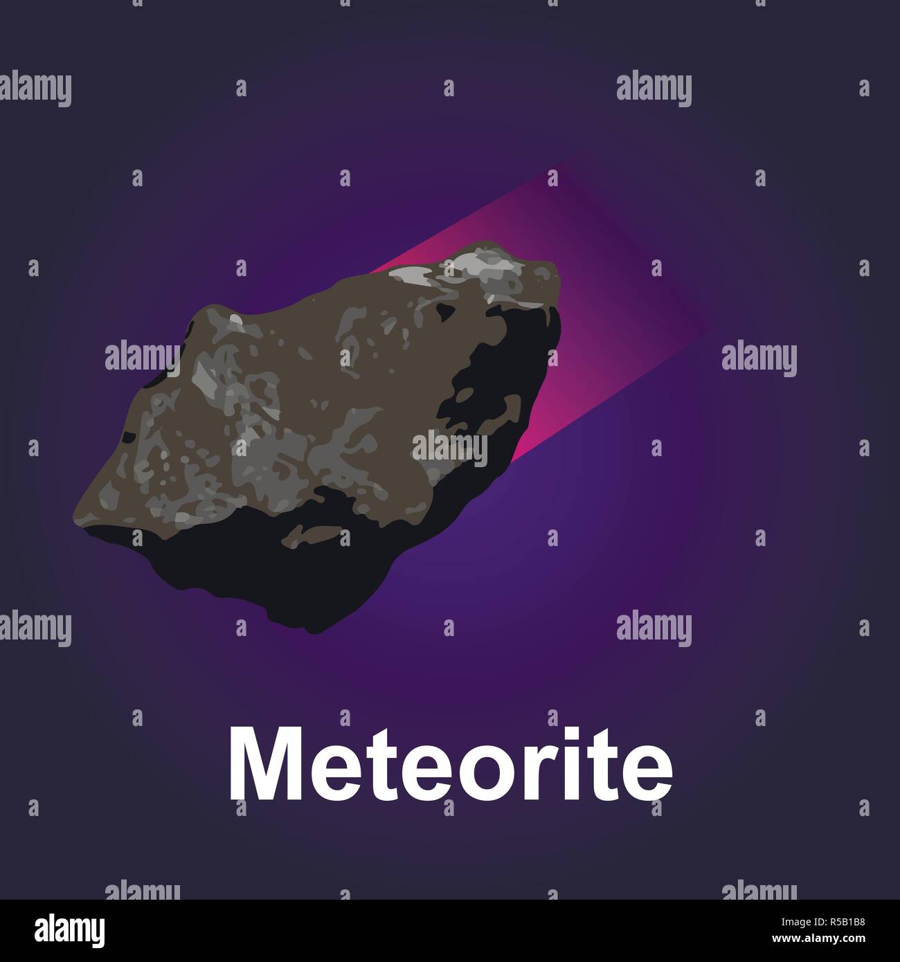 Meteorite icon. Isometric of meteorite vector icon for web design Stock ...