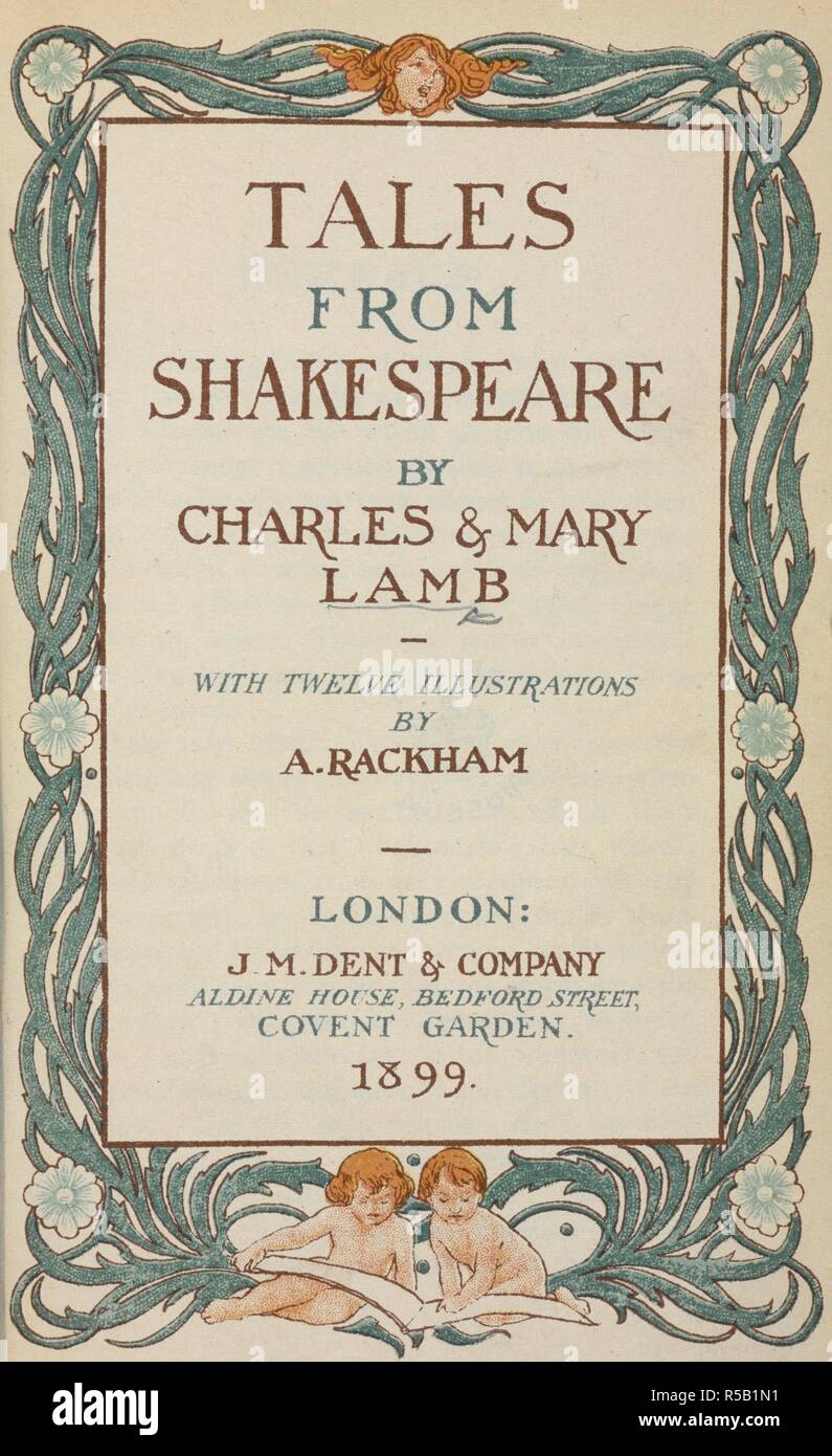 Title page of 'Tales from Shakespeare ...'. Tales from Shakespeare ...