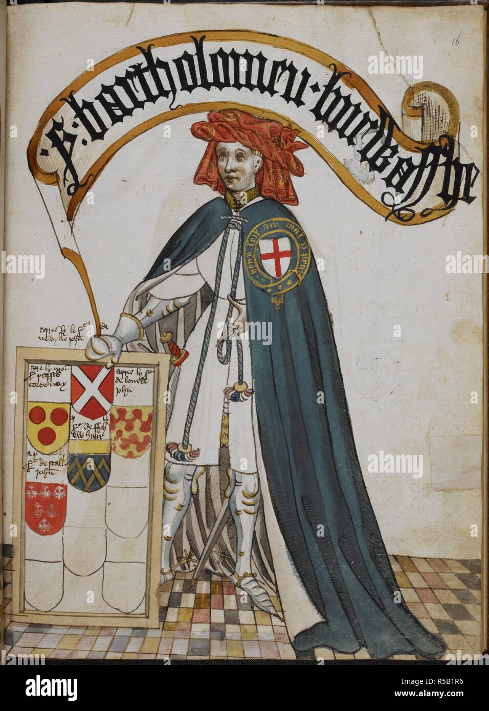 Sir Bartholomew Burghersh (unfinished), of the Order of the Garter ...