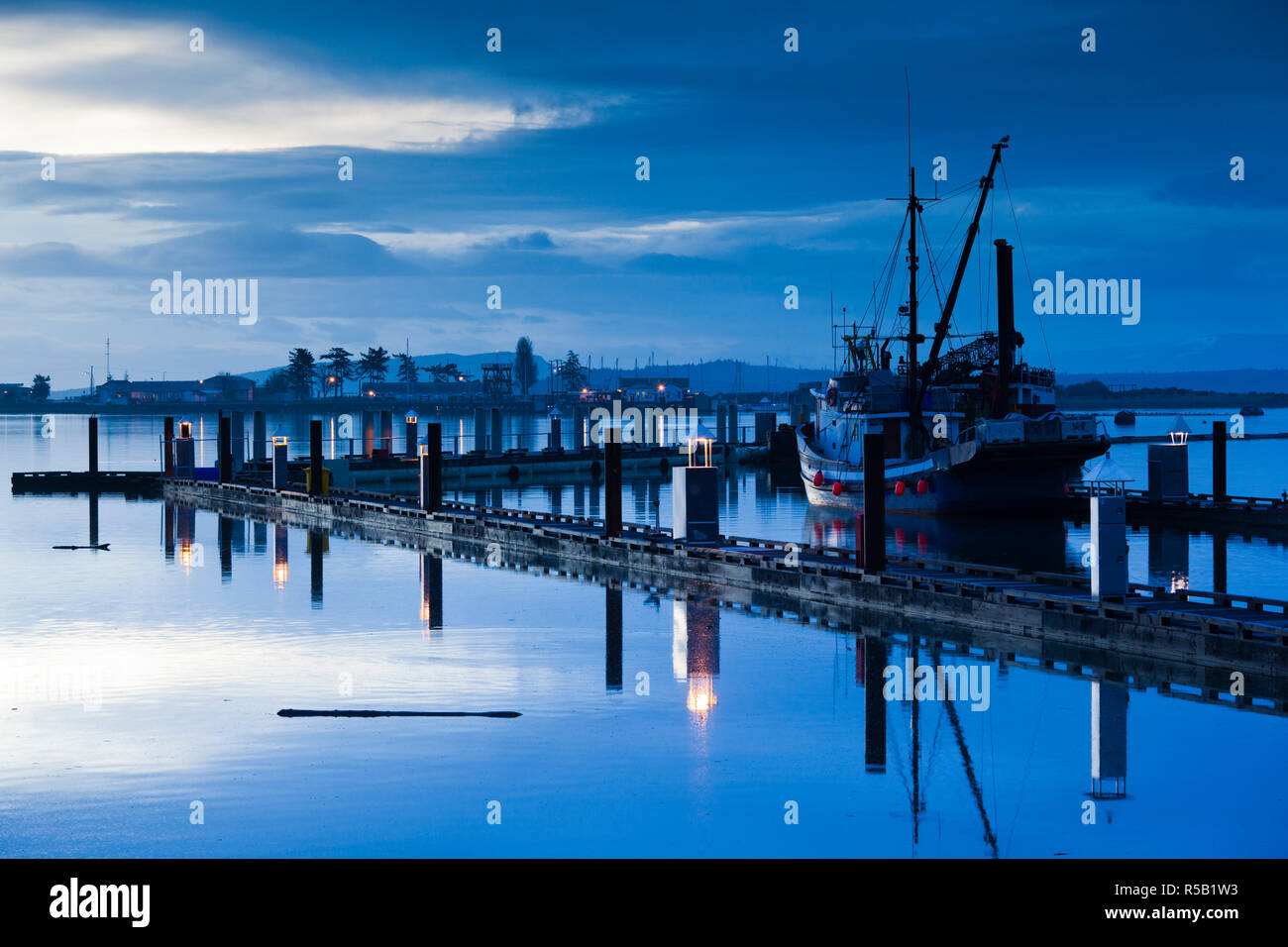 Canada, British Columbia, Vancouver Island, Comox, Comox Harbour ...