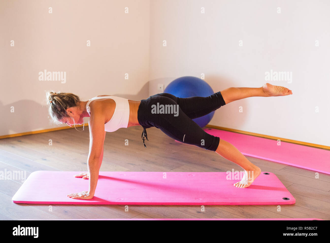 Pilates exercises hi-res stock photography and images - Alamy