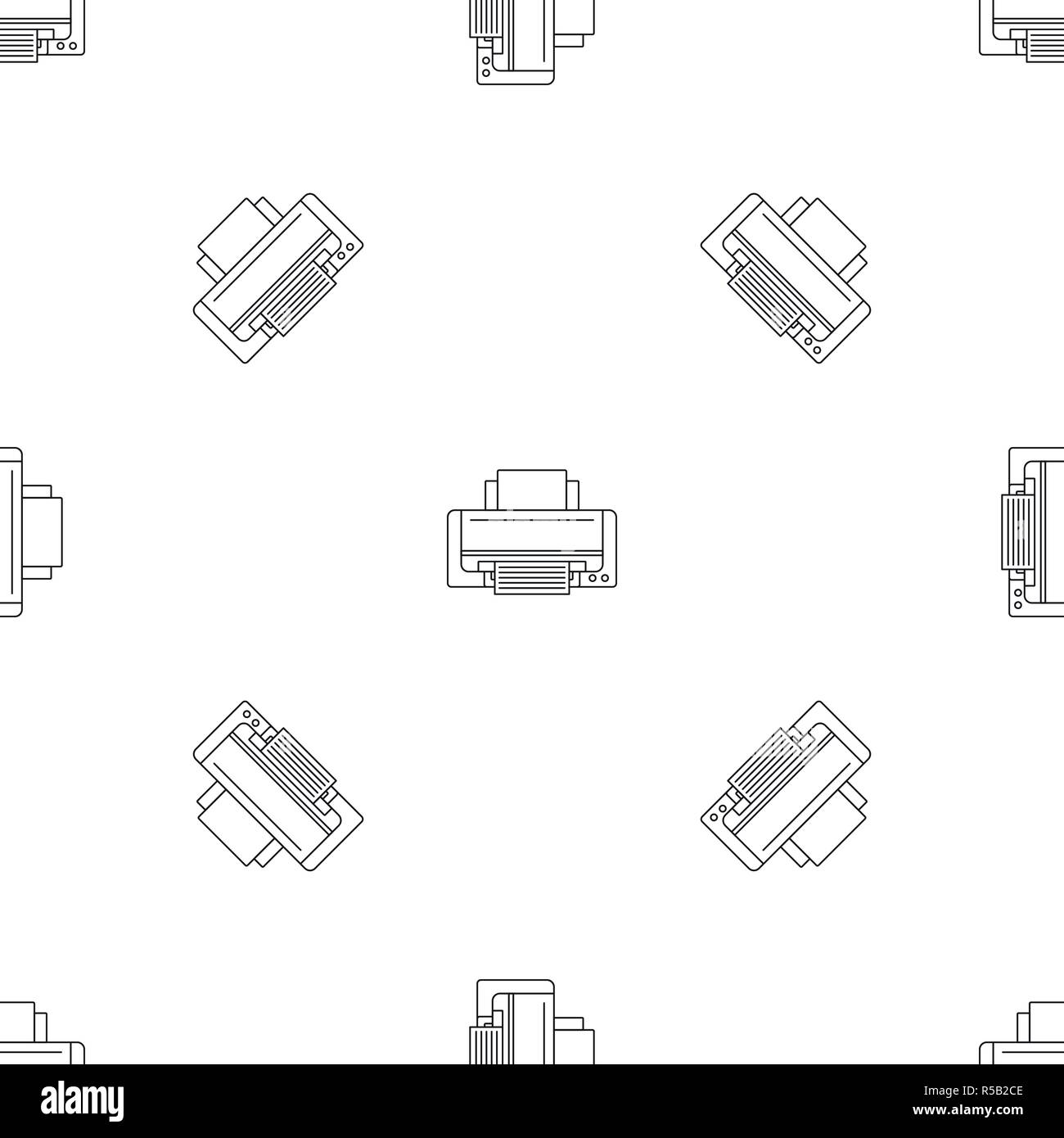 Inkjet printer pattern seamless vector repeat geometric for any web ...