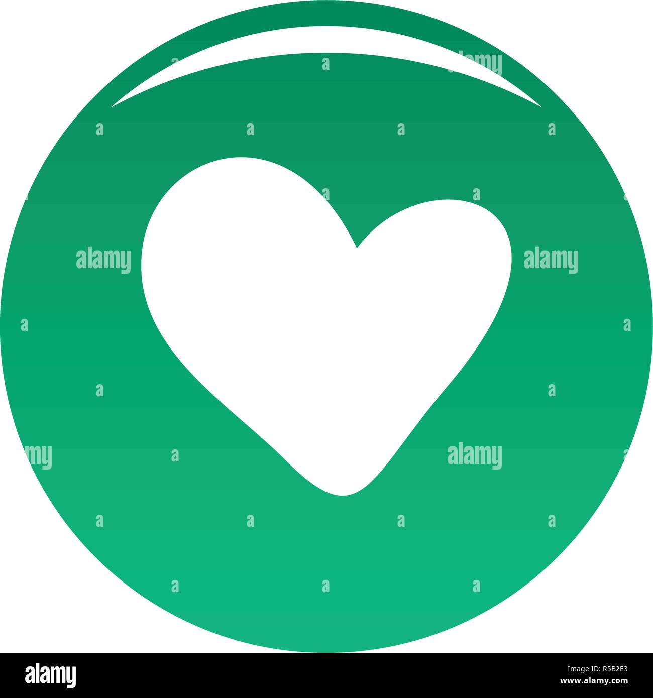 True heart icon. Simple illustration of true heart vector icon for any ...