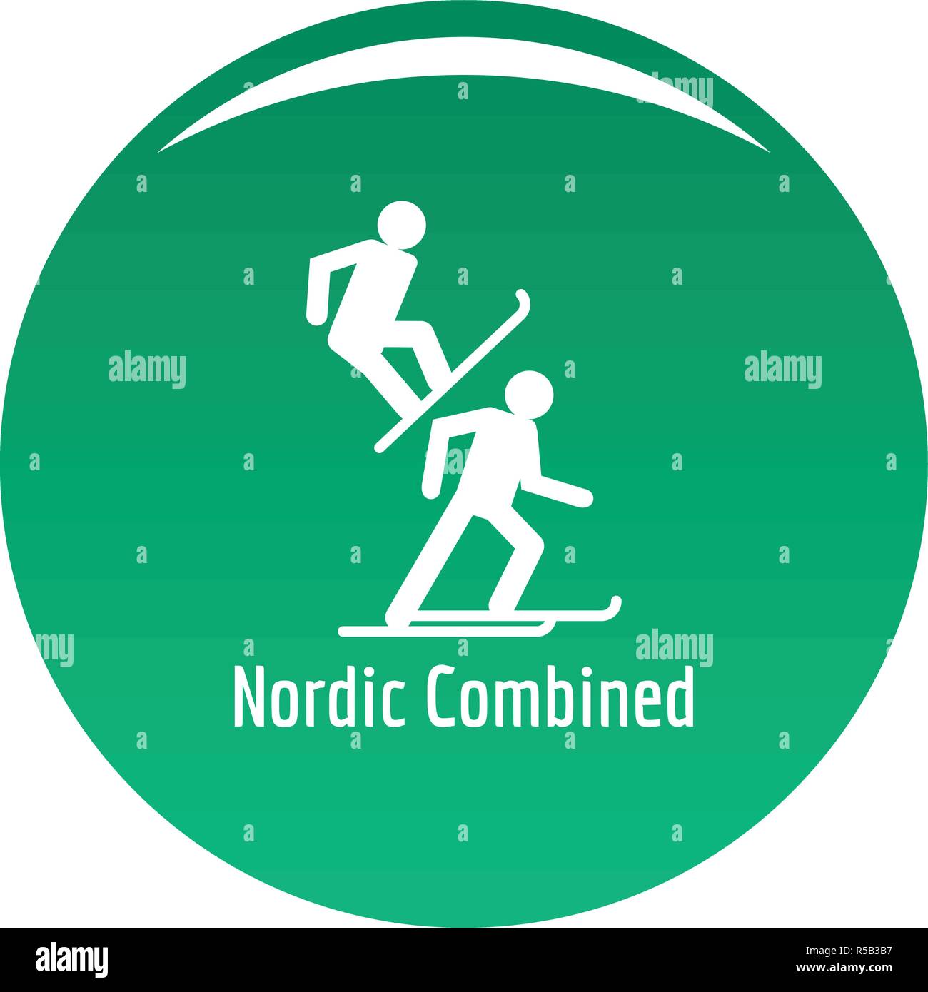 Nordic combined icon. Simple illustration ofnordic combined vector icon ...