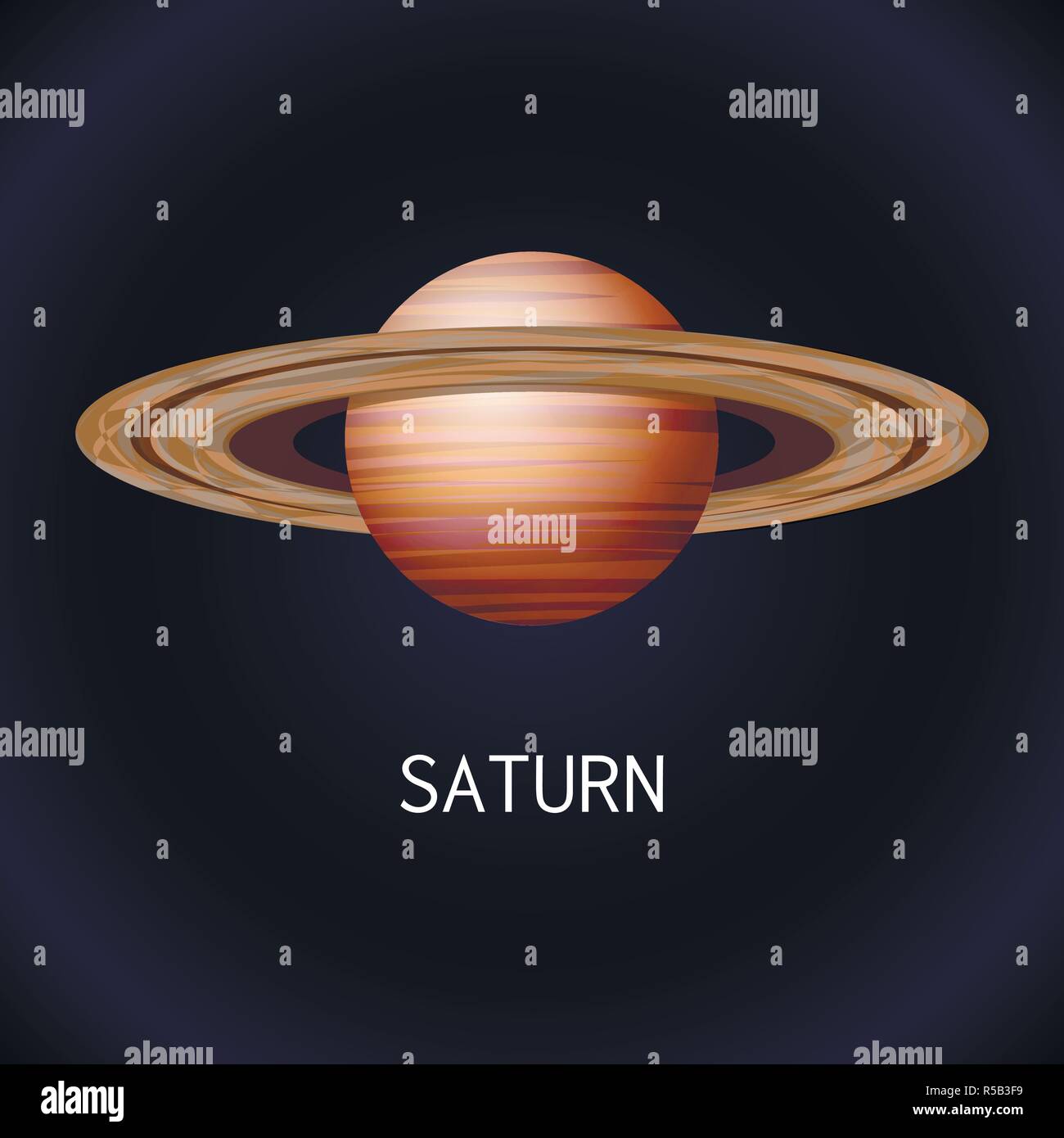 Saturn planet icon. Cartoon of saturn planet vector icon for web design ...