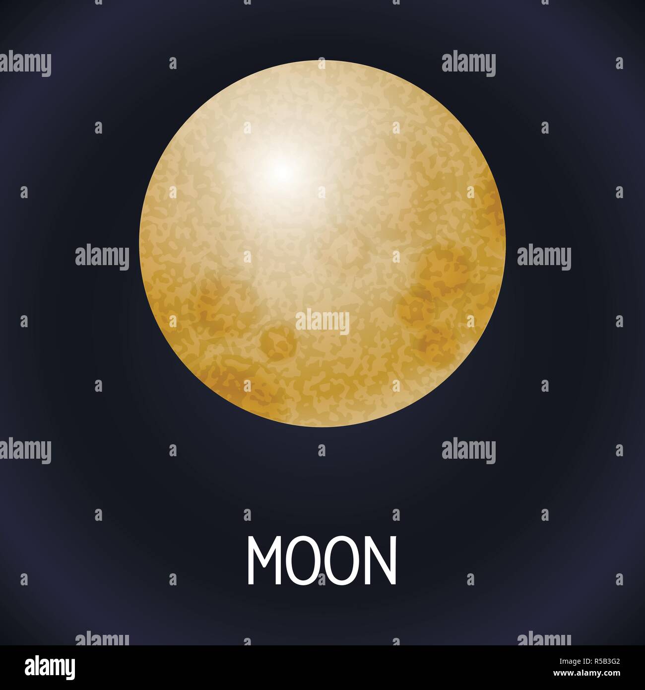 Moon icon. Cartoon of moon vector icon for web design Stock Vector ...