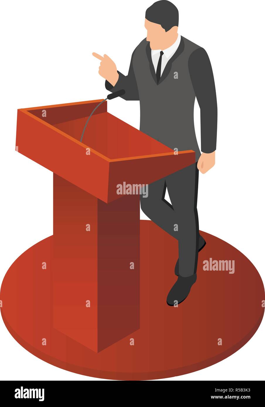Political candidate icon. Isometric of political candidate vector icon ...