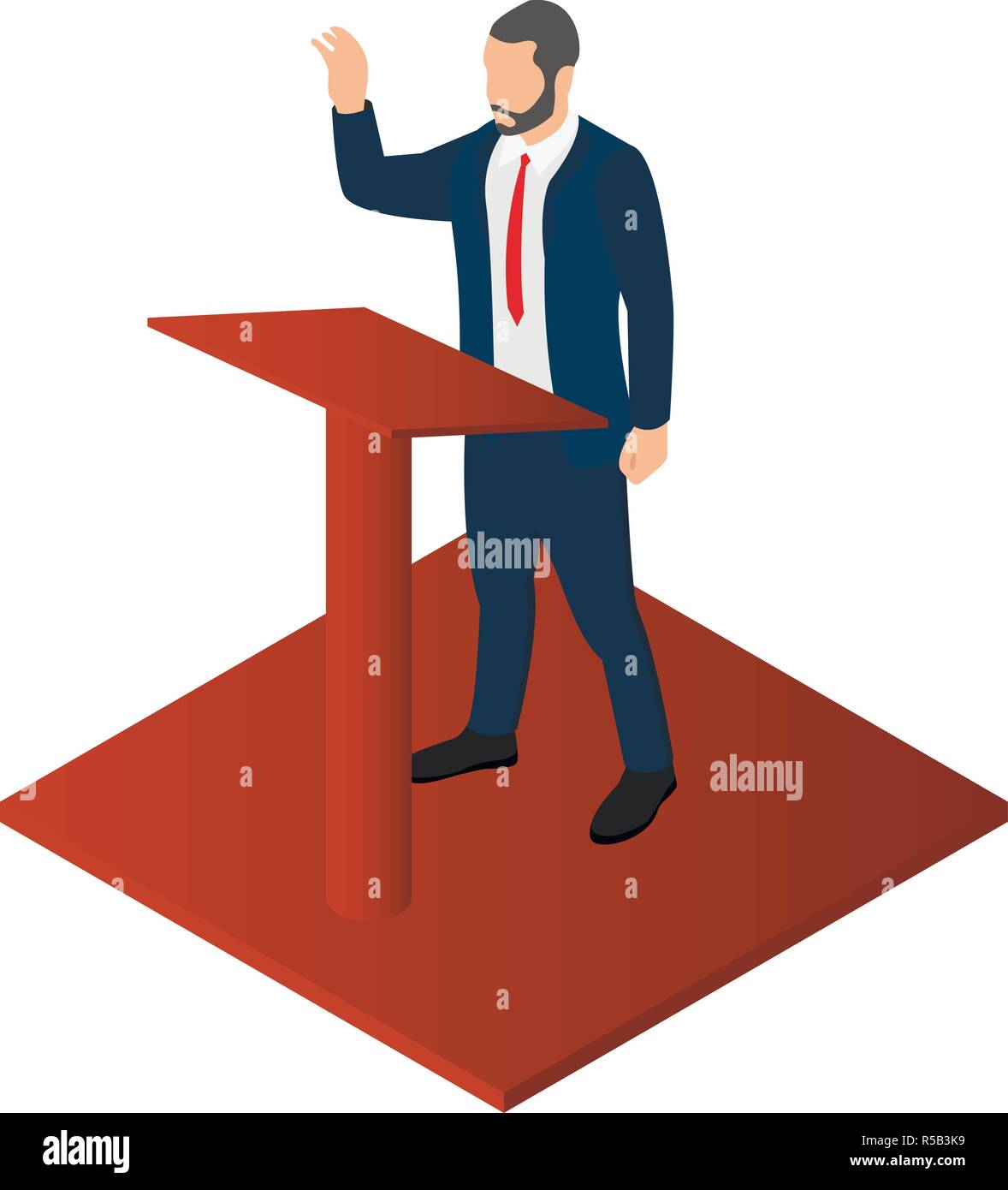 Election candidate icon. Isometric of election candidate vector icon ...