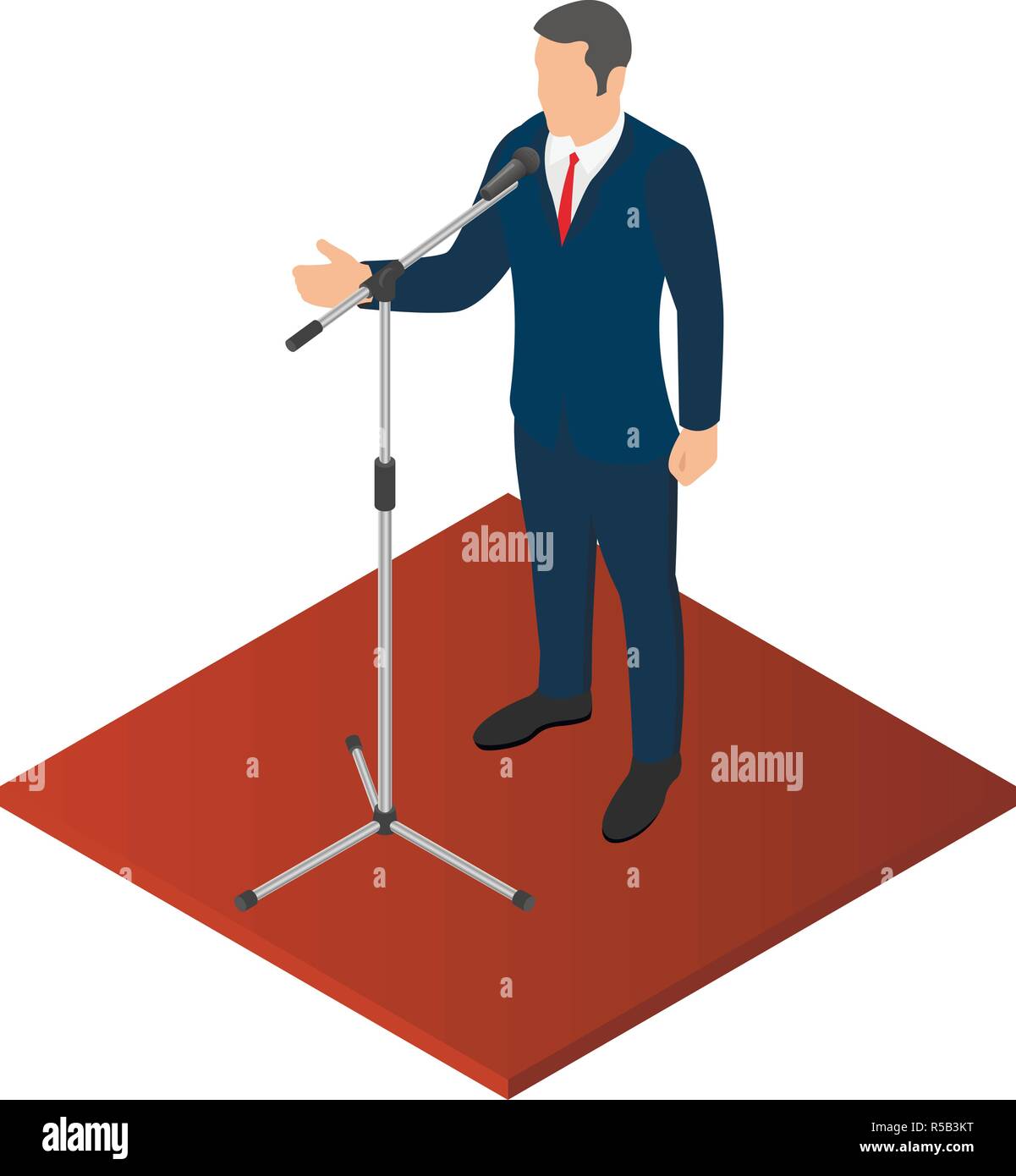 Political orator icon. Isometric of political orator vector icon for ...