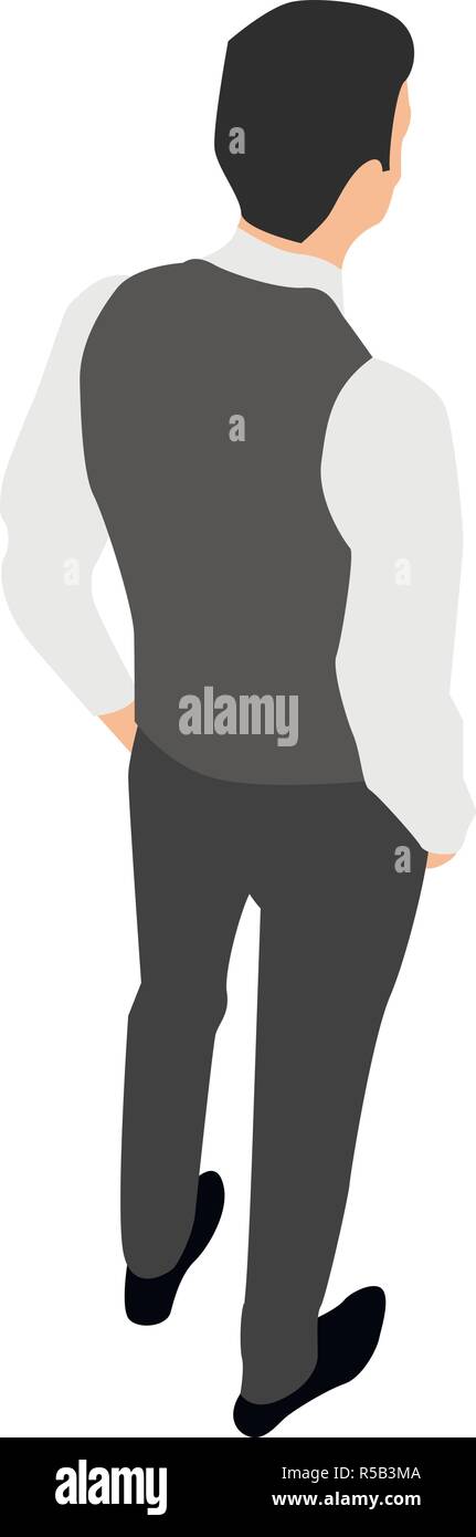 Office man icon. Isometric of office man vector icon for web design ...