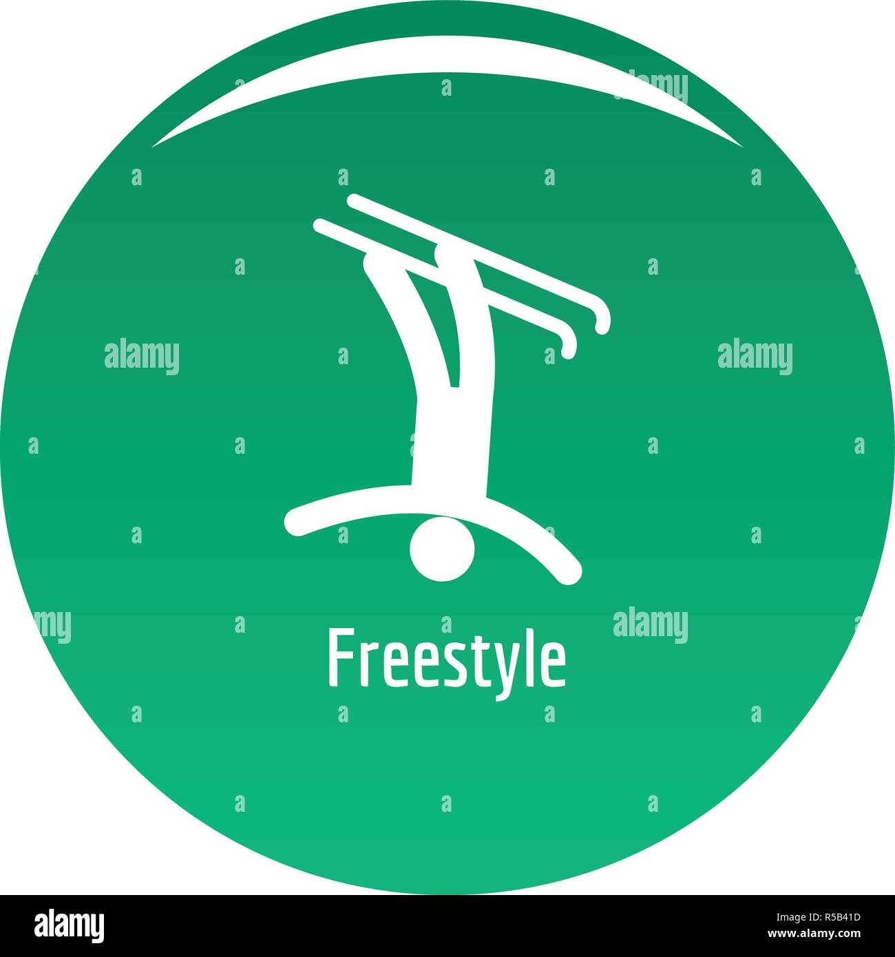 Freestyle icon. Simple illustration of freestyle vector icon for any ...