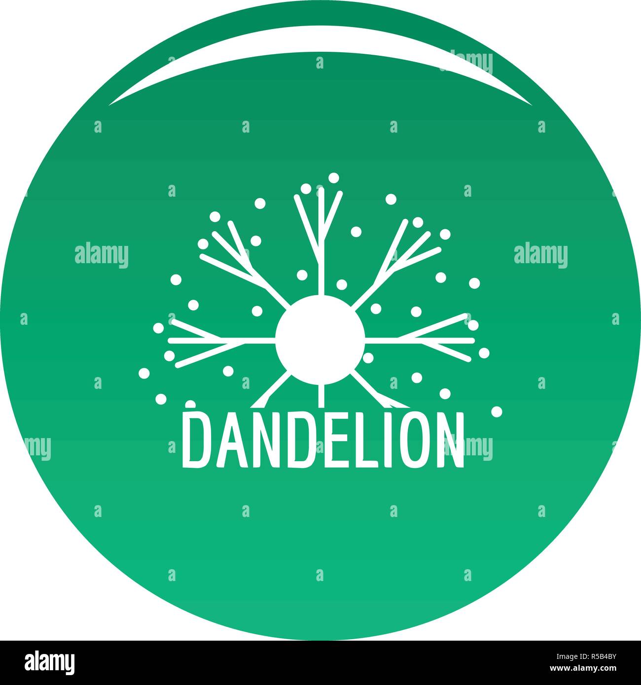 Dandelion logo icon. Simple illustration of dandelion vector icon for ...