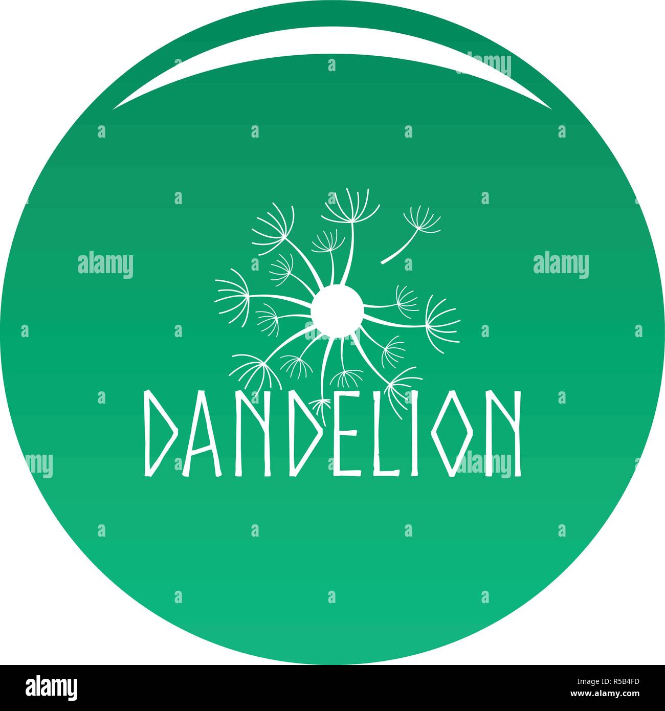 Blooming dandelion logo icon. Simple illustration of blooming dandelion ...