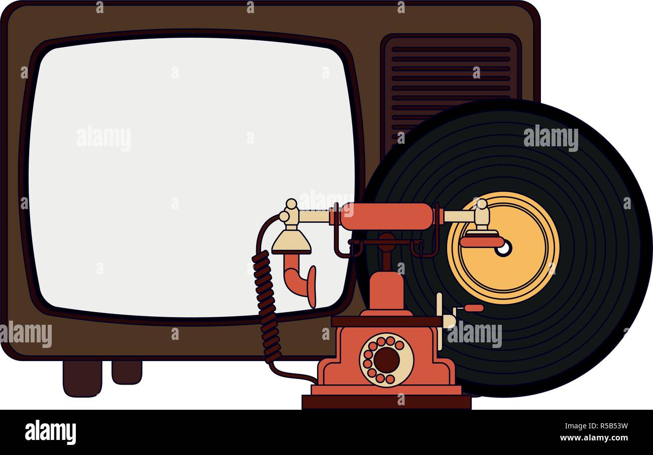 Vintage media technology Stock Vector Image & Art - Alamy
