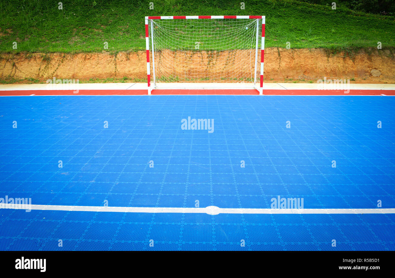 futsal field or football field sport outdoor white line circle center ...