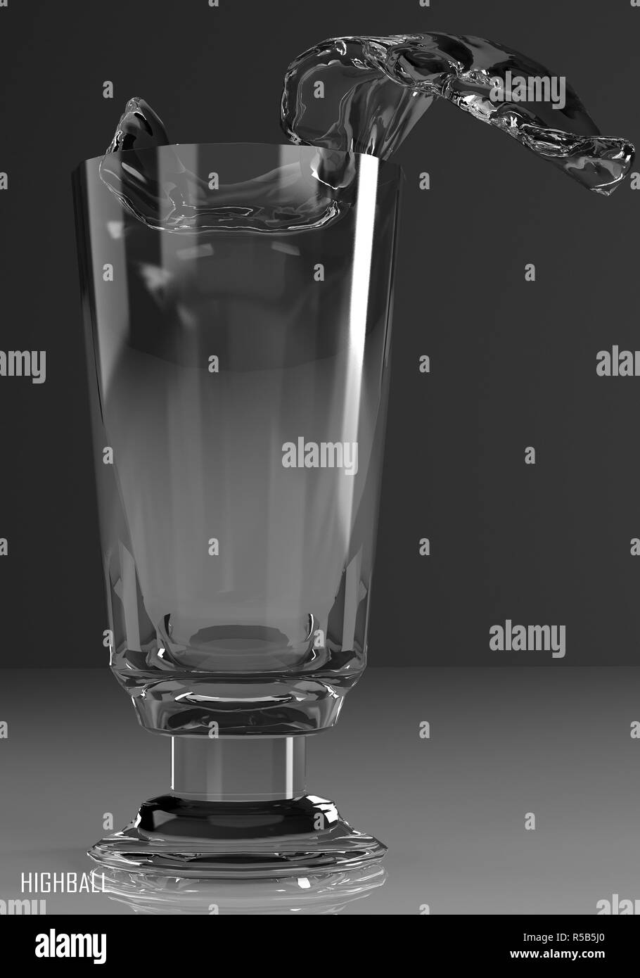 Highball Glass Illustration High Resolution Stock Photography and Images - Alamy