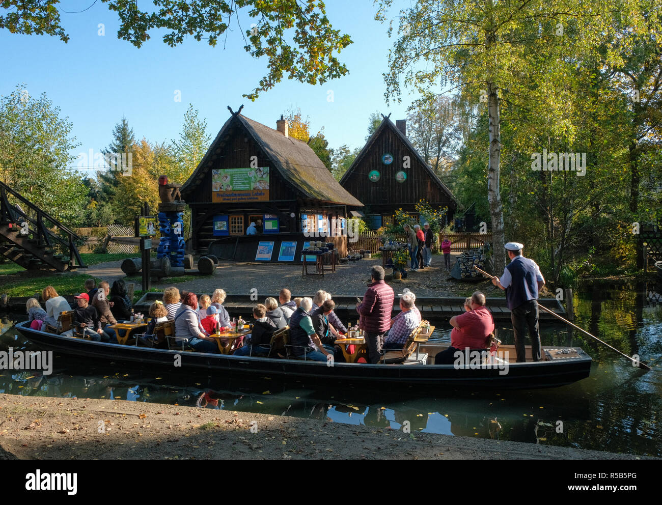 Village Lehde, Lübbenau, Spreewald, Oberspreewald-Lausitz, Brandenburg ...