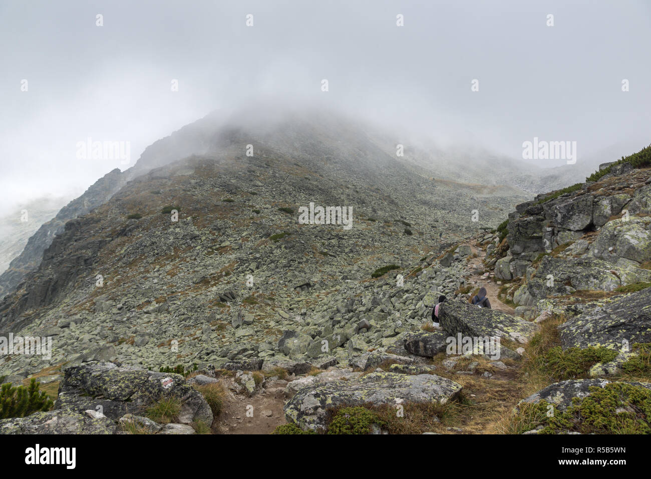 Landscape from Hiking Route to climbing Musala peak, Rila mountain ...