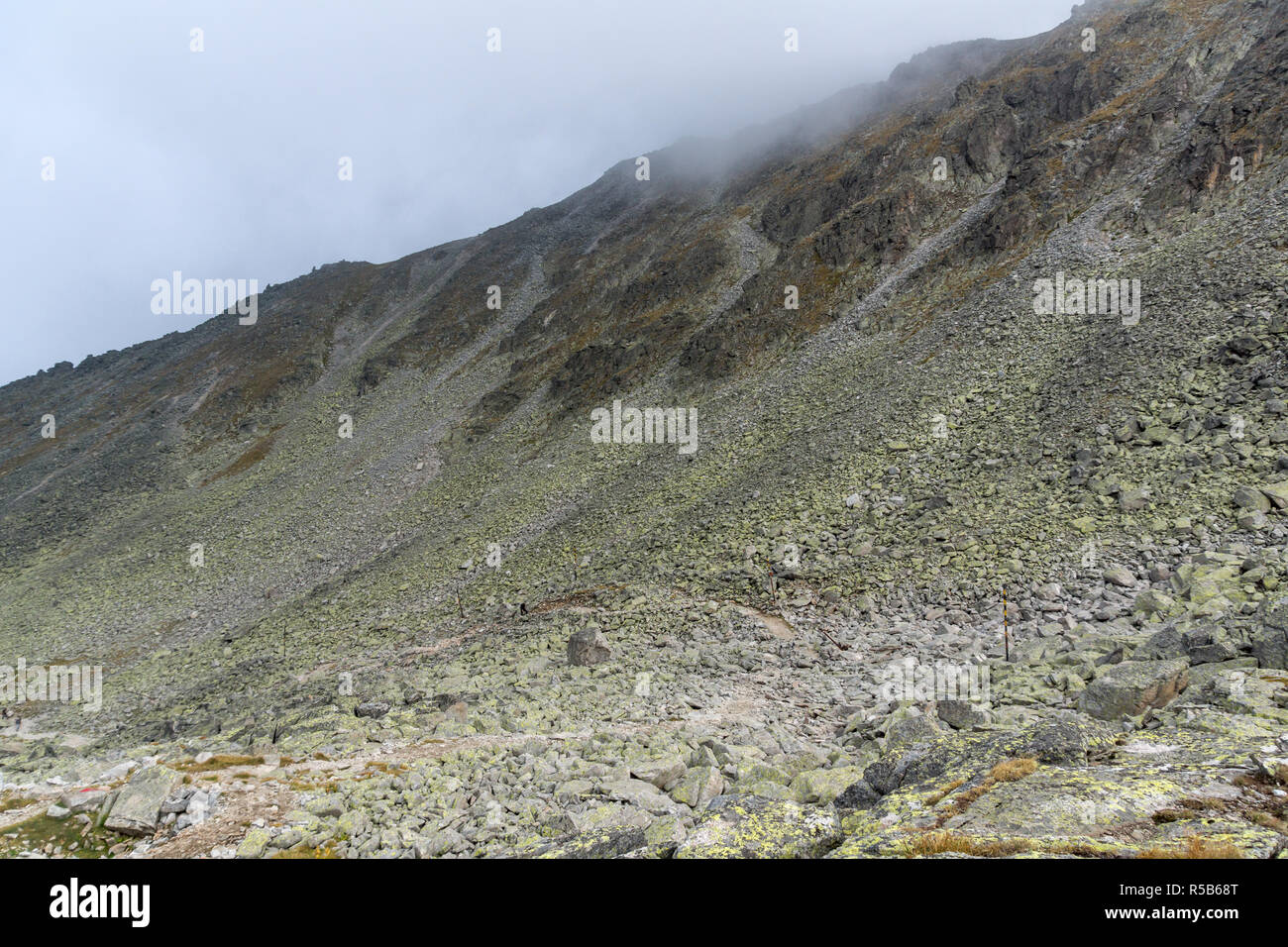 Landscape from Hiking Route to climbing Musala peak, Rila mountain ...
