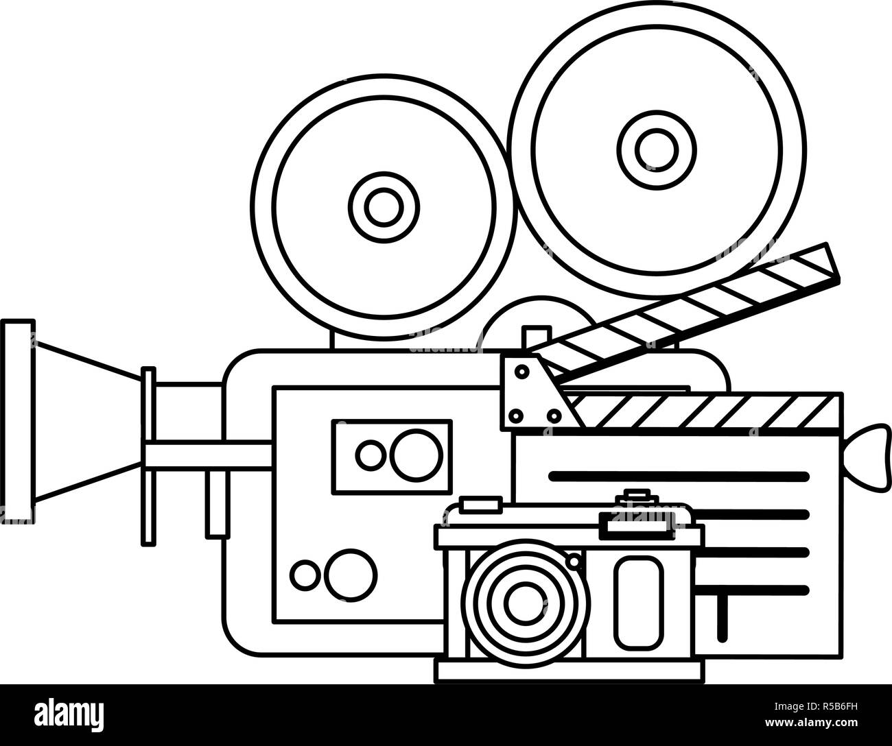 Black And White Film Camera Clip Art