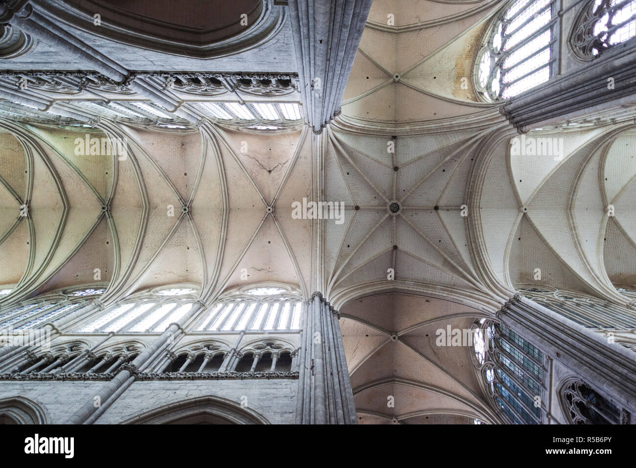 France, Picardy Region, Somme Department, Amiens, Cathedrale Notre Dame ...