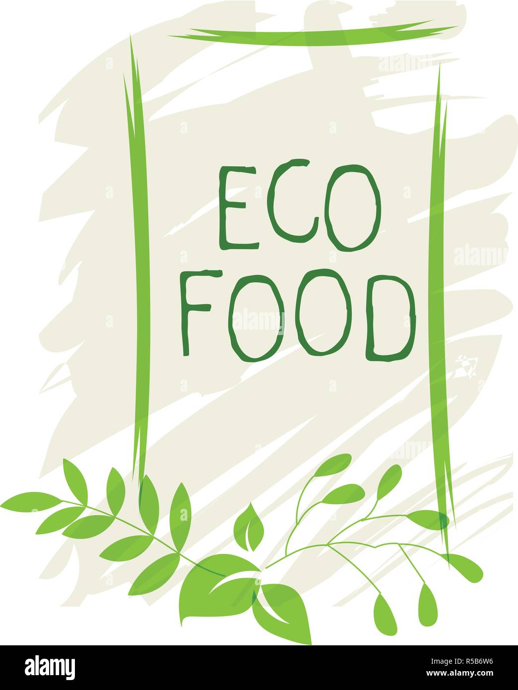 Eco food label and high quality product badges. Bio healthy organic ...