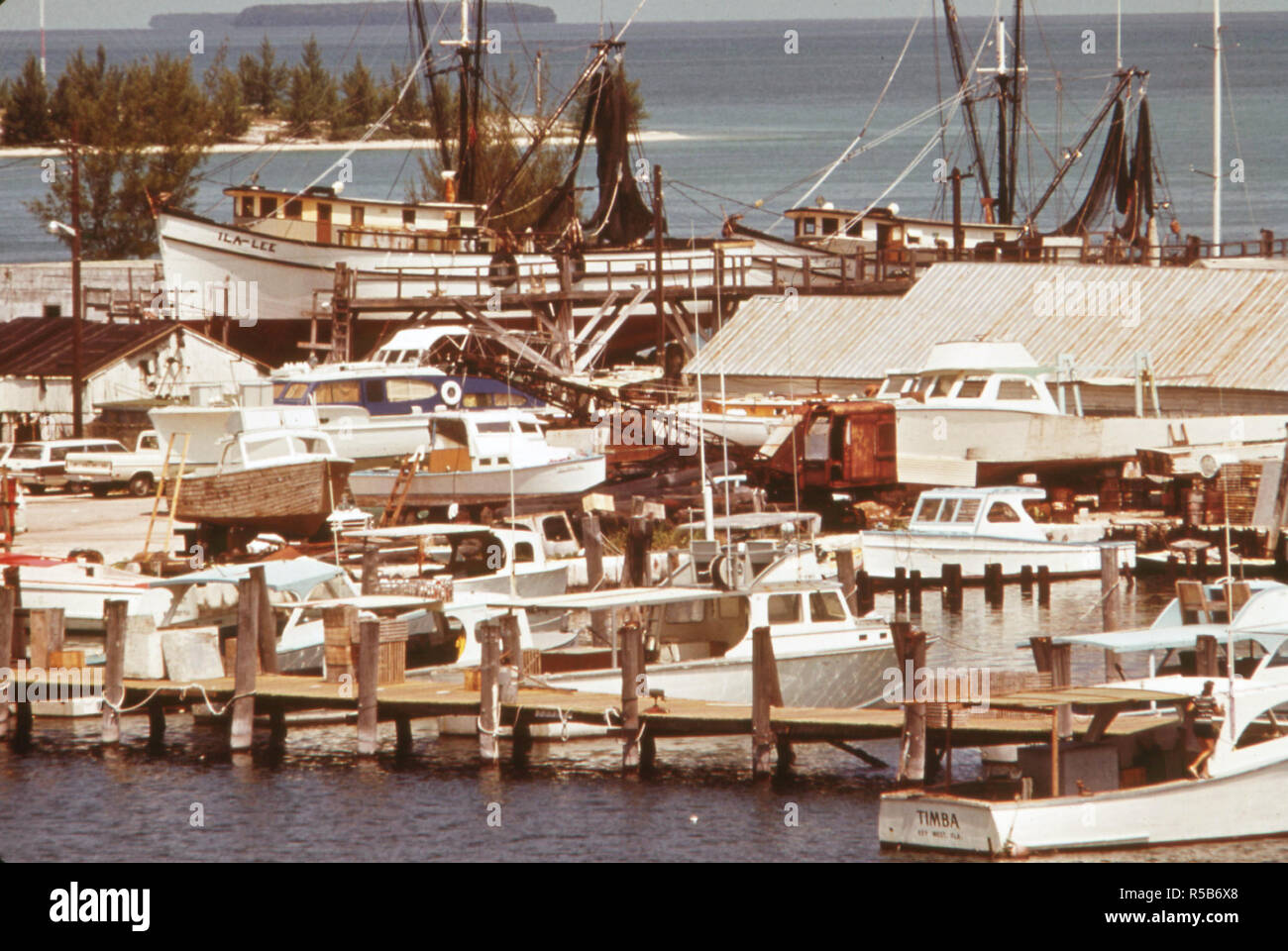 1970s key west commcerical fishing hi-res stock photography and images ...