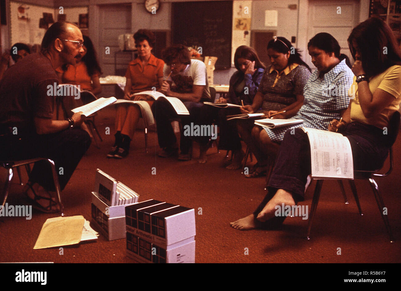 1970s teacher training hi-res stock photography and images - Alamy